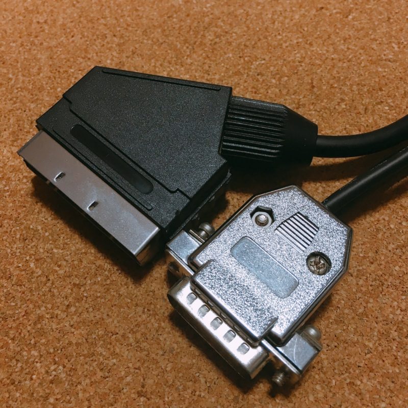 RGB15ピン(2段)→RGB21ピンRGBケーブル | クラシックPC研究会