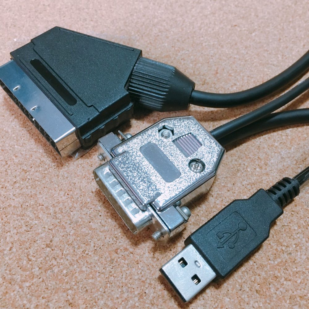 RGB15ピン(2段)→RGB21ピンRGBケーブル 混合同期信号生成回路搭載タイプ | クラシックPC研究会